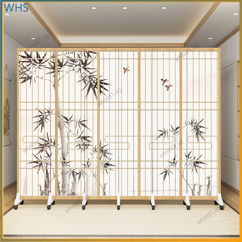 Screen partition folding mobile cover office partition curtain home ...