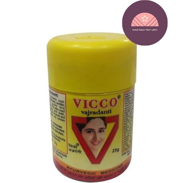 Vicco Vajradanti Tooth Powder 25g | Shopee Singapore
