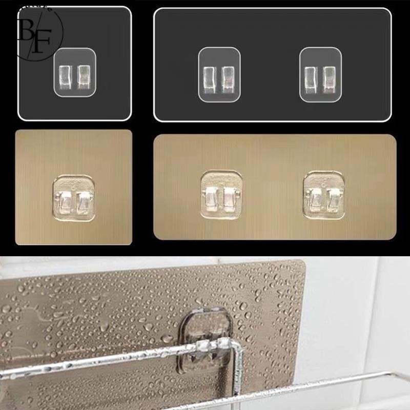 Adhesive Wall Hooks Sticker Towel Key Cloth Coat Rack Door Bathroom ...