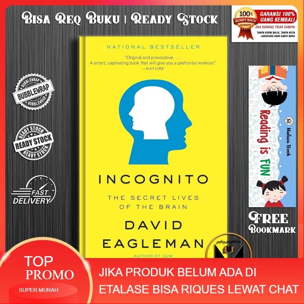 Book Incognito: the Secret Lives of the Brain by David Eagleman (English) | Shopee Singapore