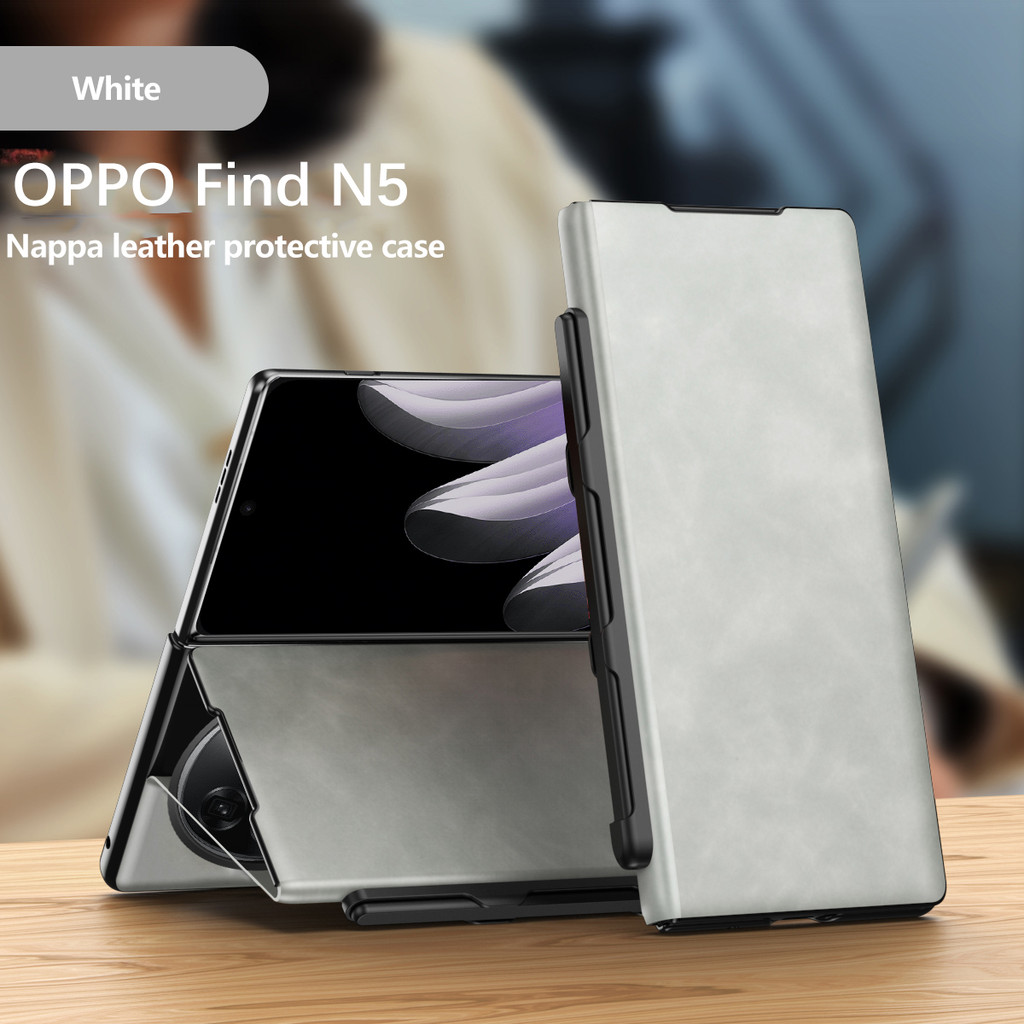 Magnetic Nappa Leather Case For OPPO Find N5 FindN5 5G Protection ...