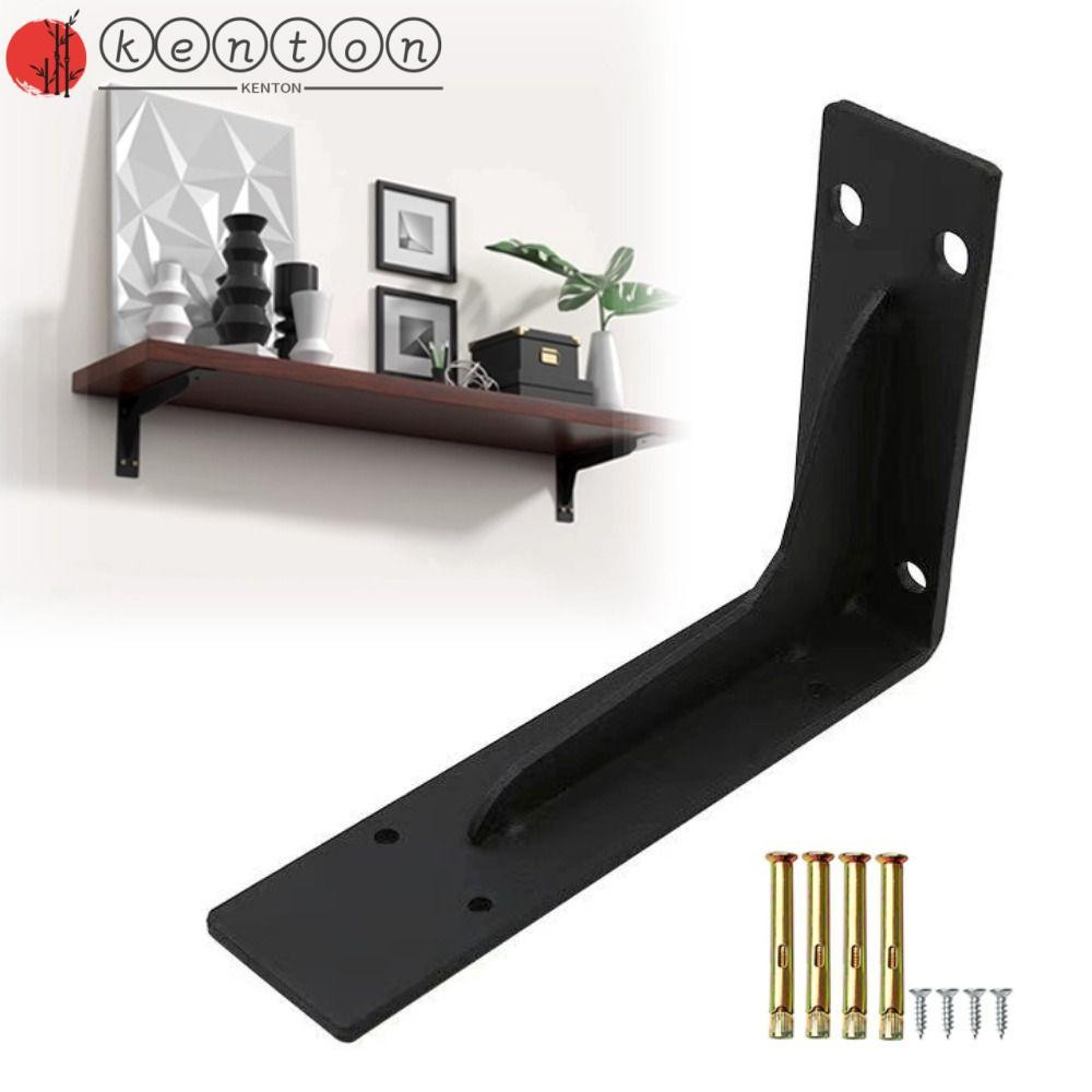 KENTON Tripod Shelf Brackets, Heavy Duty L Shaped Floating Shelf ...