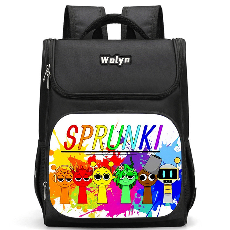 Sprunki Sprunki Game Anime Backpack Student Computer Bag | Shopee Singapore