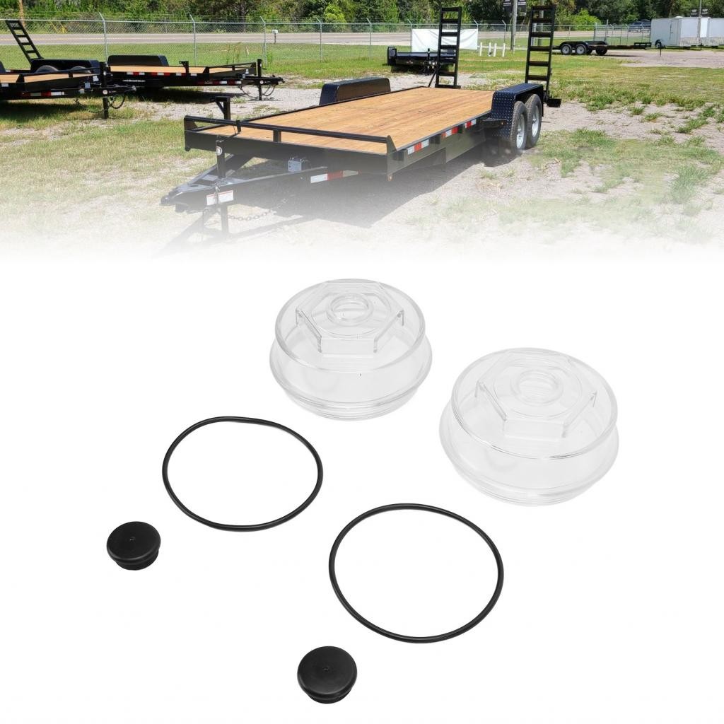Nearbeauty Trailer Axle Oil Caps 2 Sets of Plastic Hub 183772 KIT 4 ...