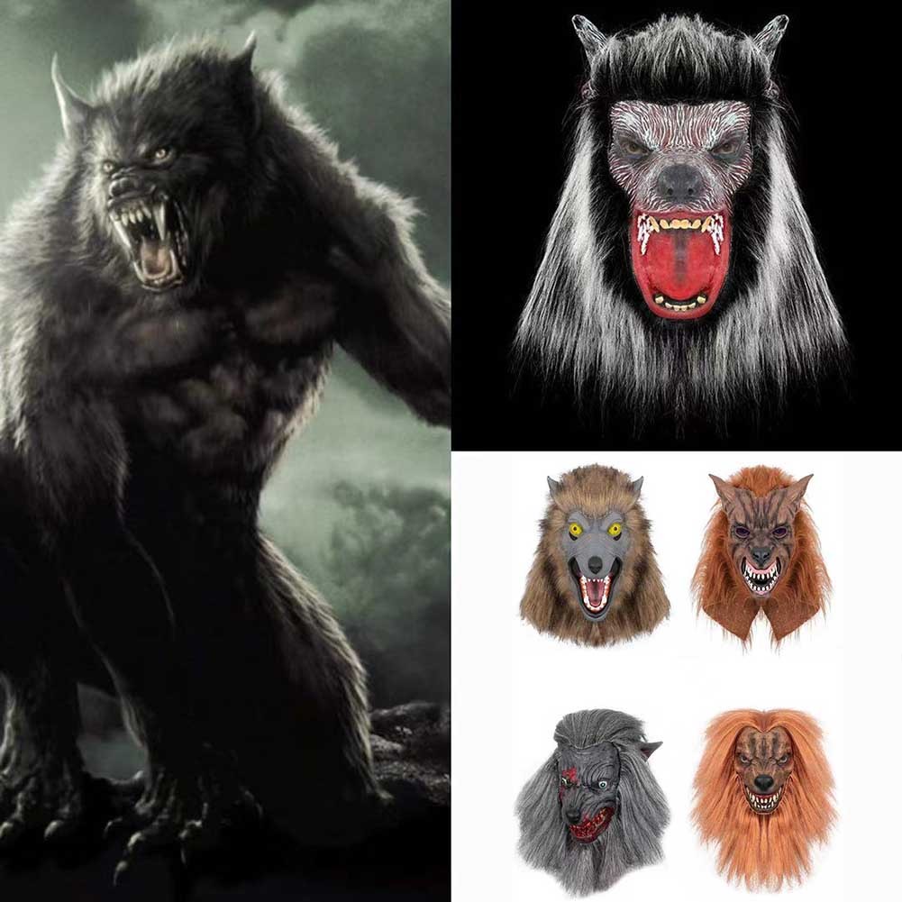Van Helsing Masks Werewolf Halloween Mask Big Bad Wolf Adult Full Head ...