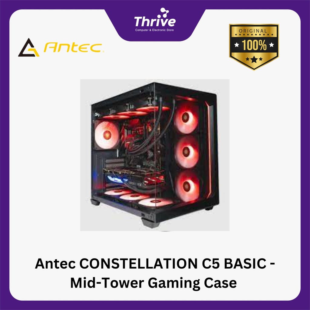 Antec CONSTELLATION C5 BASIC - Mid-Tower Gaming Case - Stylish Front ...