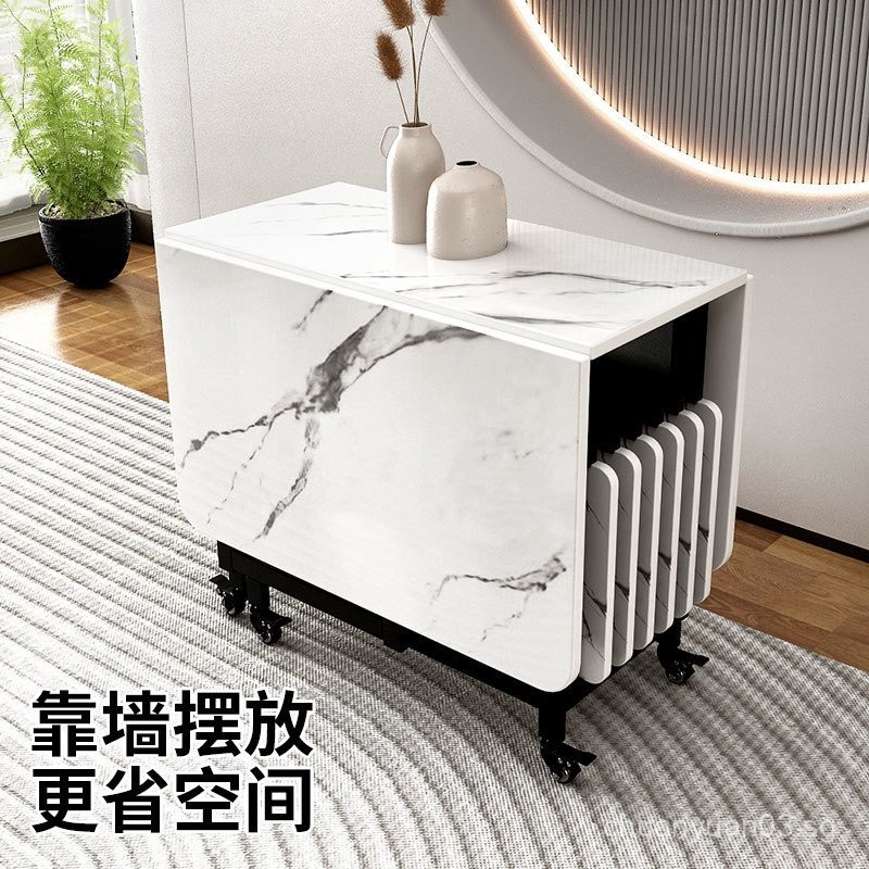 [Rounded Corner Design Resistant to Bumps]Solid Wood Folding Table for ...
