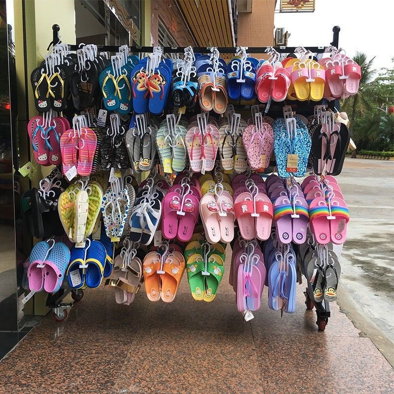 Street Vendor Shoe Slippers Display Rack Display Stand Shoe Rack Cotton ...