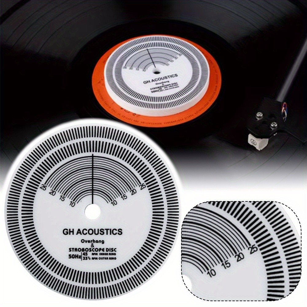 GH vinyl turntable, speed measuring disc, vinyl turntable, speed ...