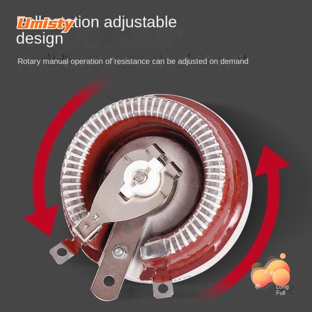 UMISTY Adjustable Potentiometer, 25W/50W/100W 10 Ohm Circular Disk ...