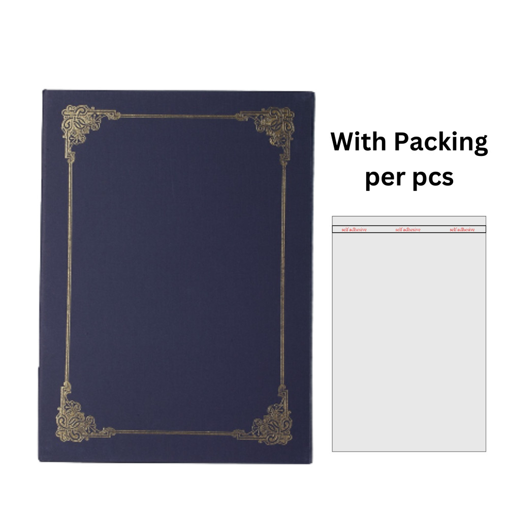 Hard Cover Certificate Holder - Blue / 20pcs (With packing) | Shopee ...