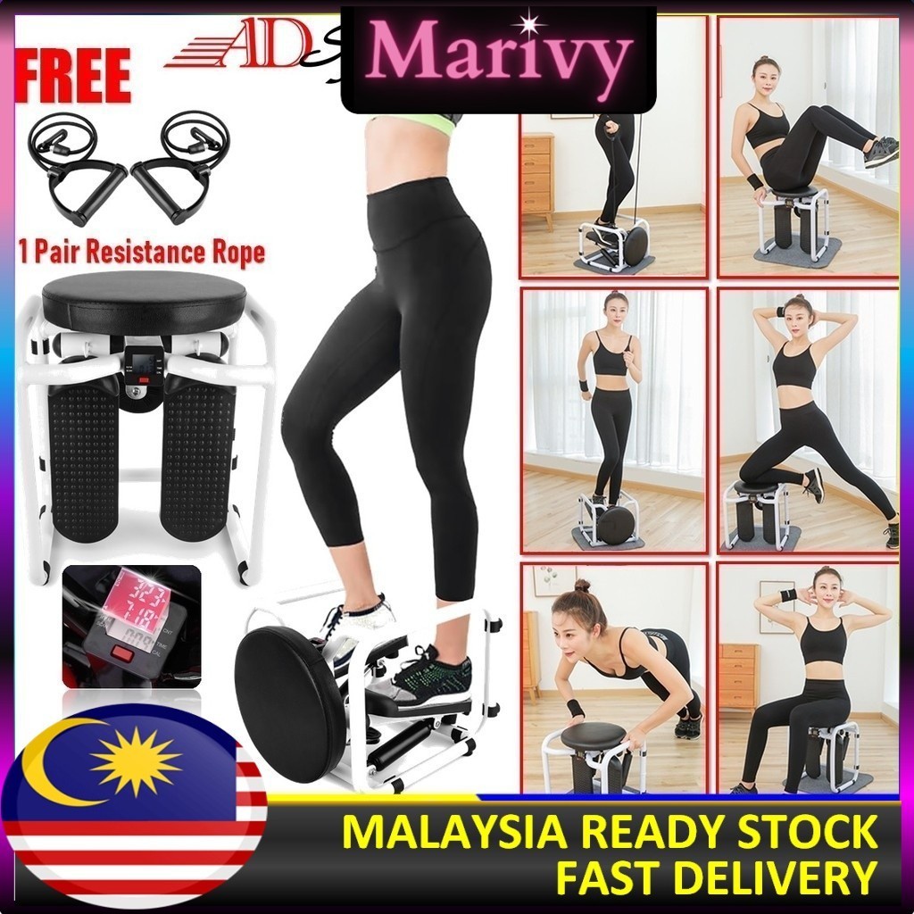 ADSports Multifunctional Mini Stepper Gym Exercise Machine Chair Stool ...