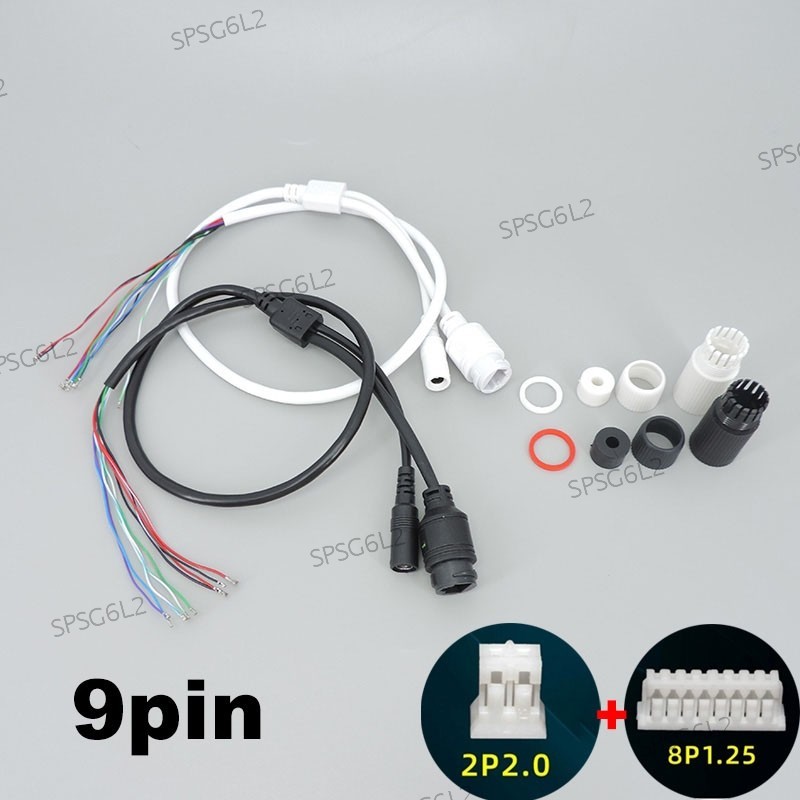 9pin POE LAN cable for CCTV IP camera board module RJ45 DC power 12V ...