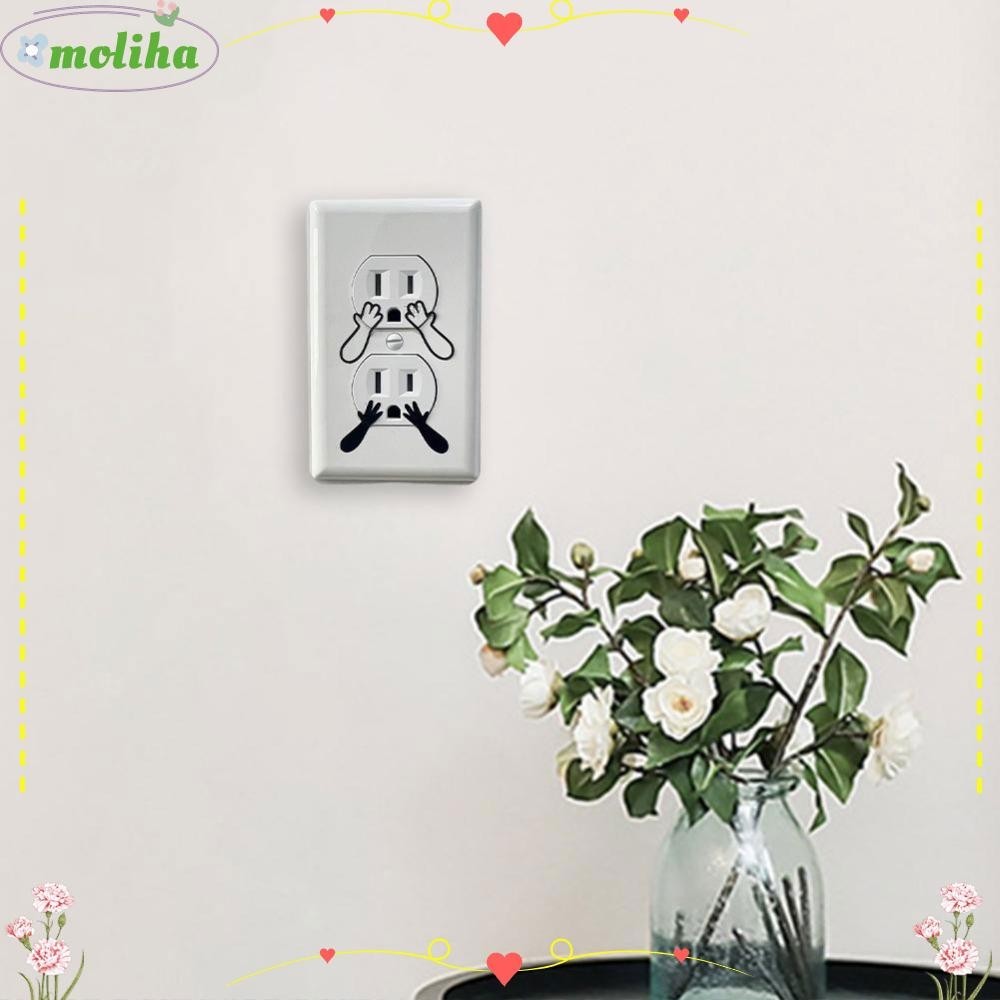 MOLIHA 6 pairs Socket Decals, Modern Minimalism Hand Styling Socket ...