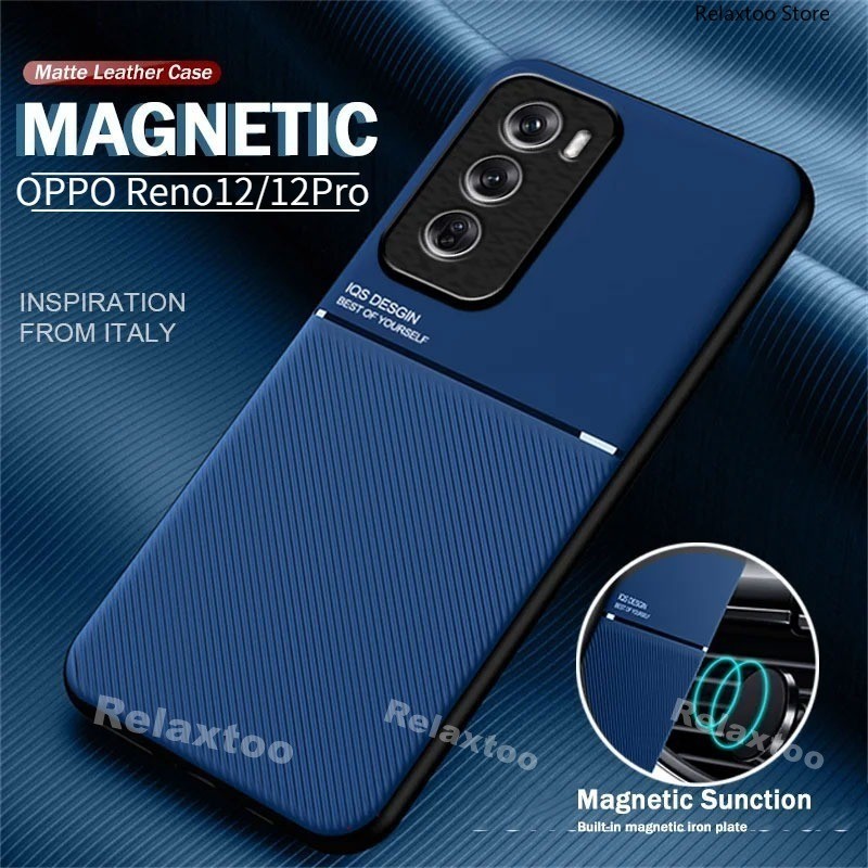 Oppo Reno12 Pro 5G Leather Matte Casing For Oppo Reno 12 Reno12 ...