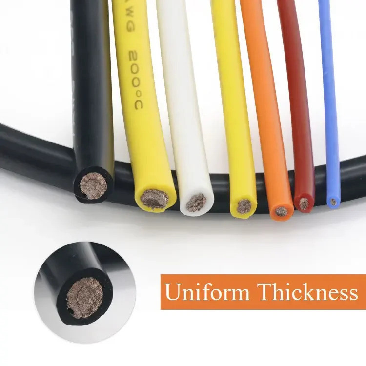 1M Heat-Resistant Ultra Soft Silicone Wire - High Temp Flexible Copper Cable (10-30 AWG ...