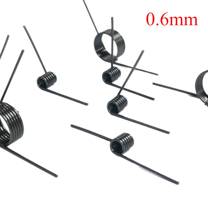 wire diameter V-shaped spring torsion spring 65Mn steel spiral angle 60 ...