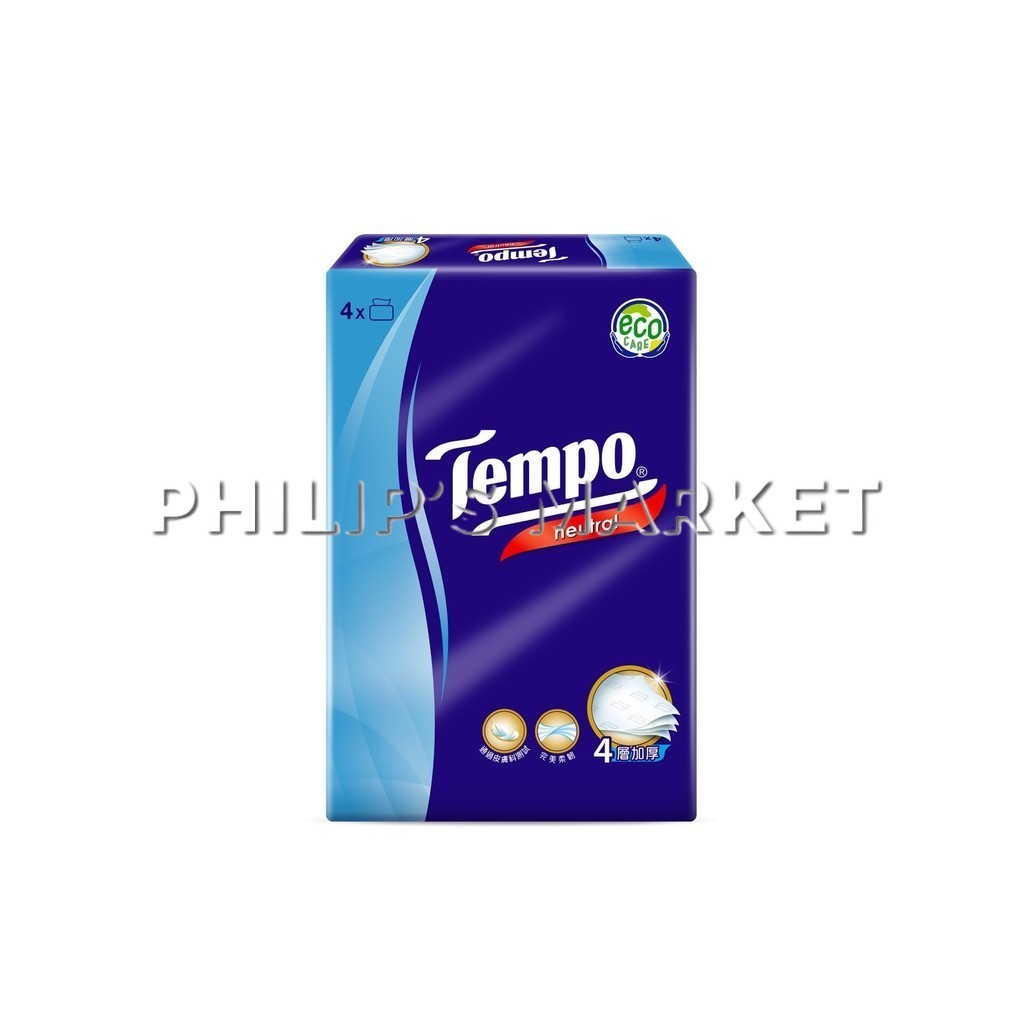 TEMPO Neutral Soft Pack Tissue (4 per pack) | Shopee Singapore