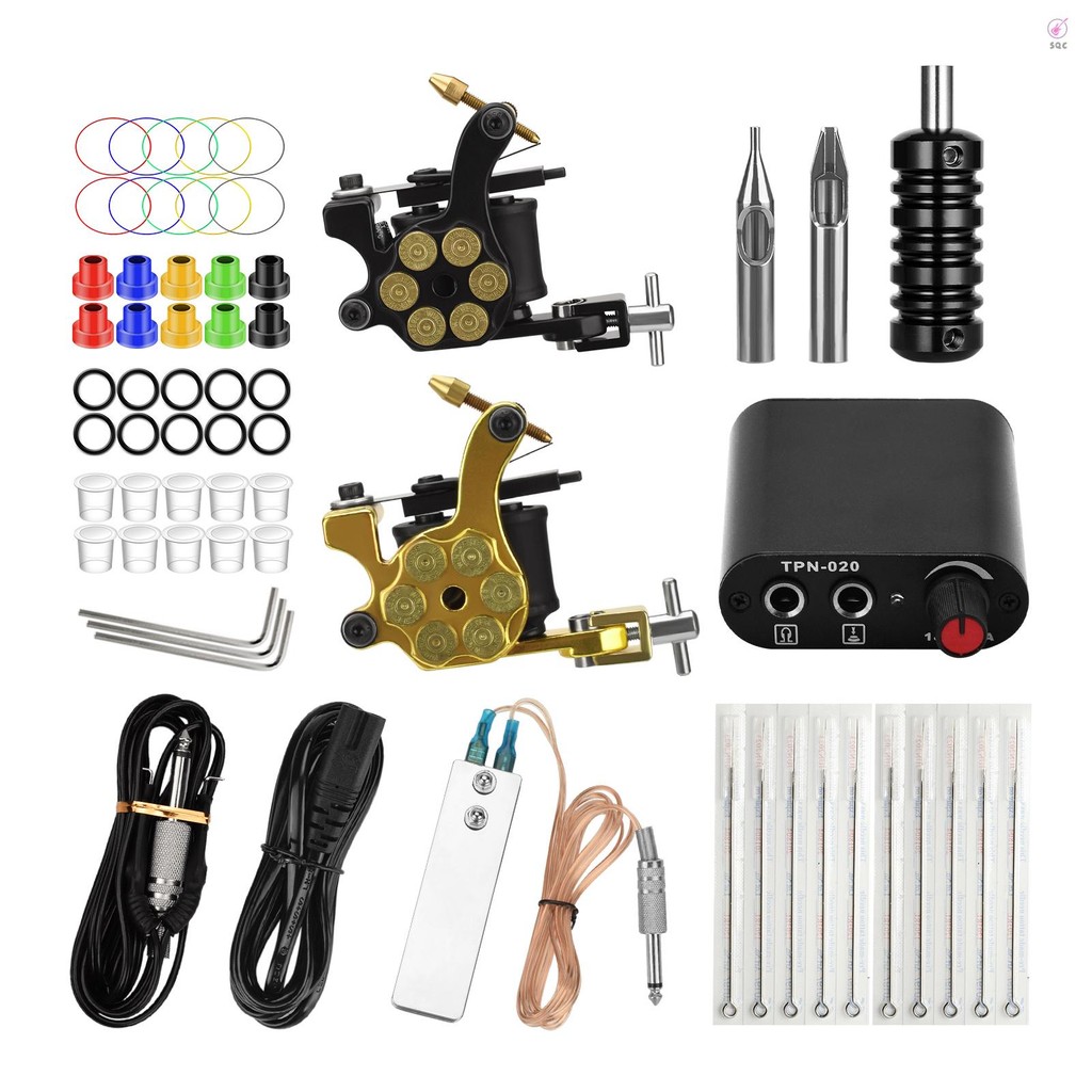 Kit 2 Rotary Tattoo Tattoo Set Handle Tattoo Tattoo Needle Pedal Handle ...