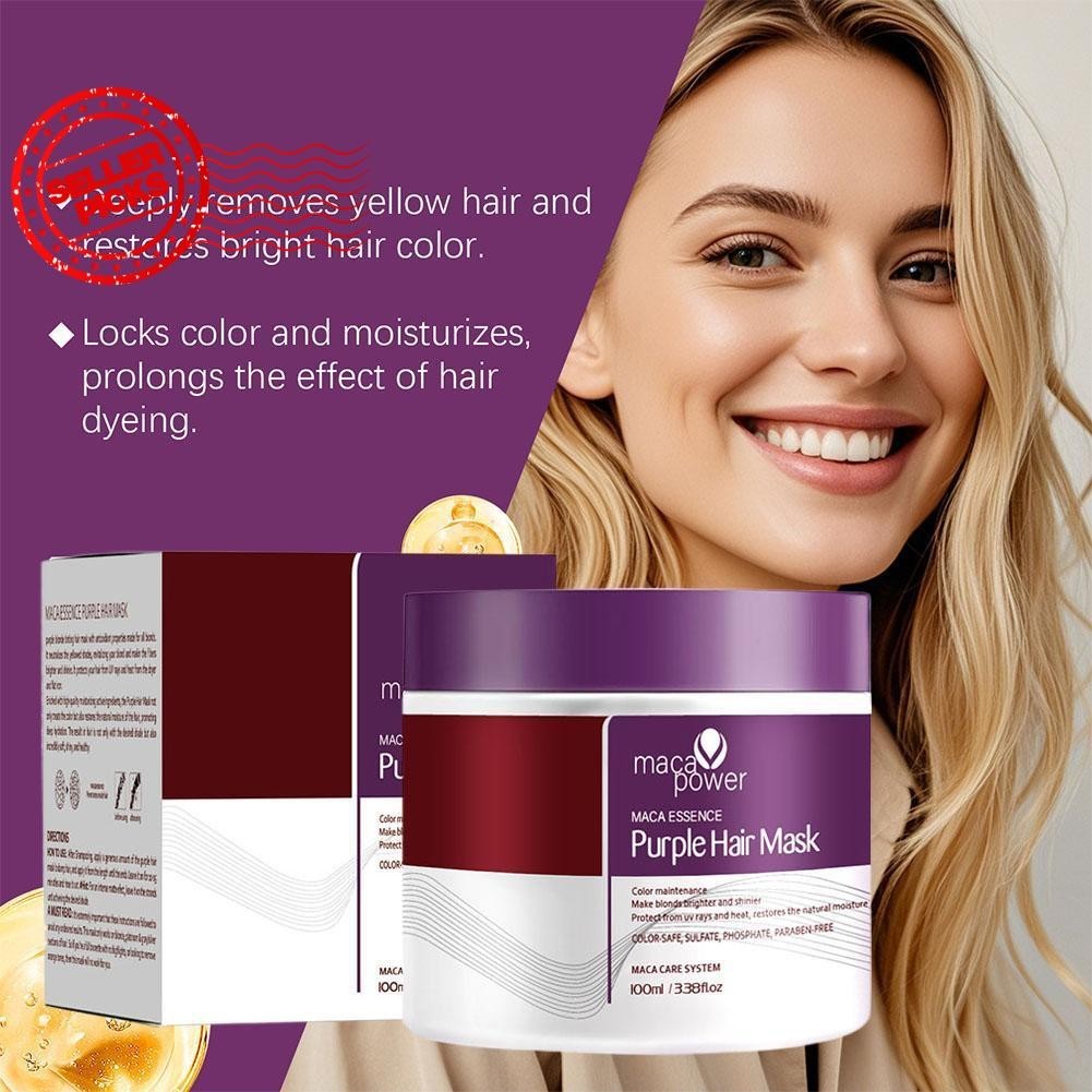 New Maca Power Collagen Hair Mask Repair Dry Damaged Anti-splits Hair ...