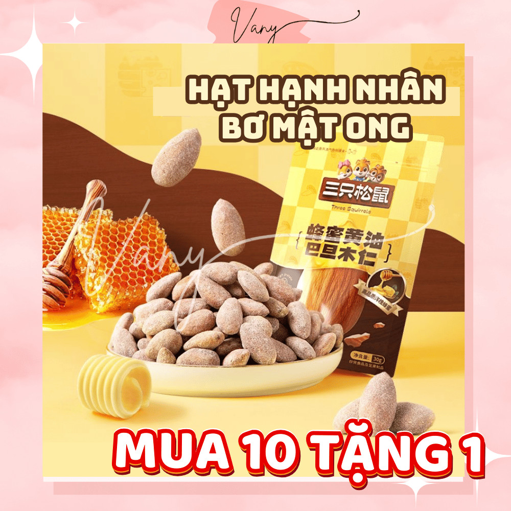 [Buy 10+1] Delicious Three Squirrels Honey Butter Almonds High Quality ...