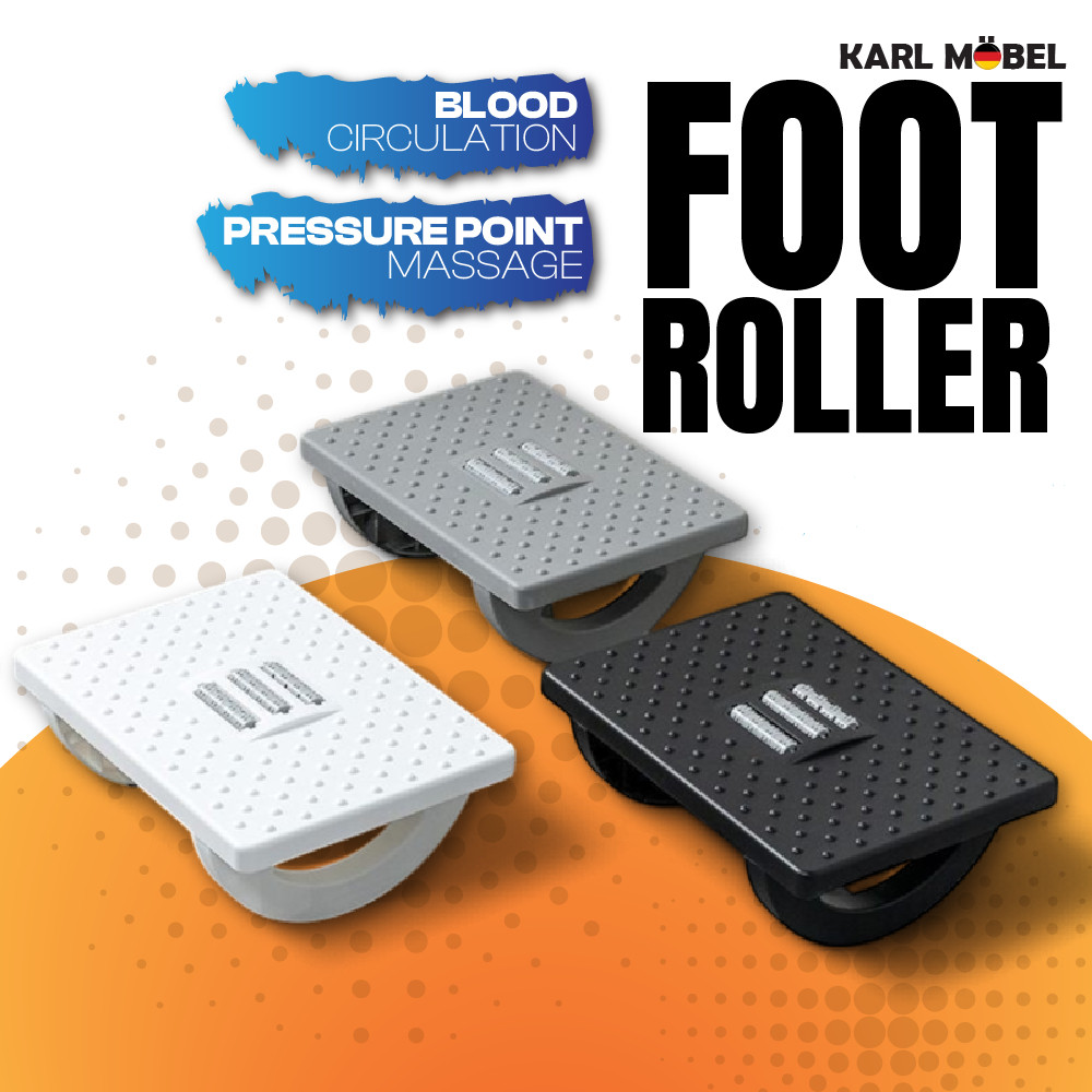 Foot Rest Roller Massage Leg Roller Rest Office Under Desk With Foot ...