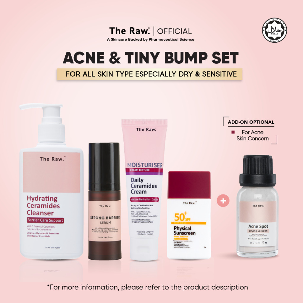 The Raw. Acne & Tiny Bumps Set - for Acne, Breakouts, Clogged Pores ...
