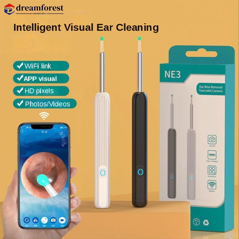 DREAMFOREST HD Intelligent Wireless Visual Earpick Rechargeable ...