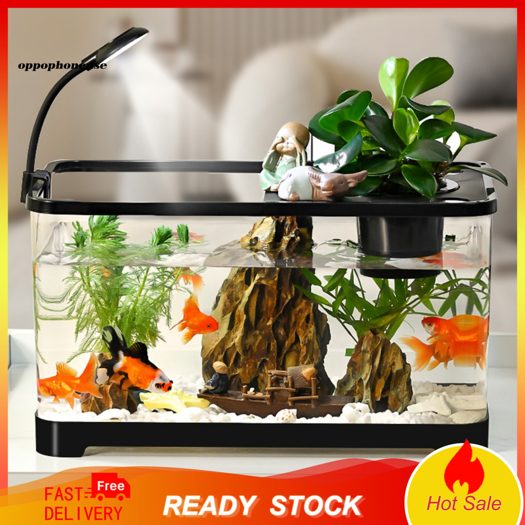 OPPO Pet Habitat All-in-one Fish Tank Kit Small Betta Fish Tank with ...