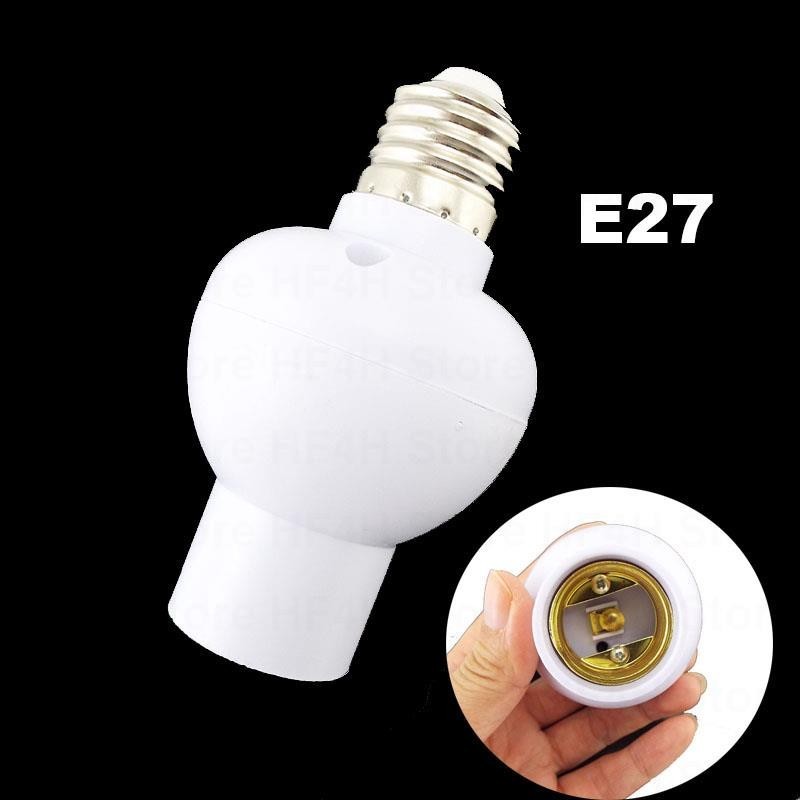 E27 Screw Lamp Bases Cap Socket Switch Sound Light Sensor Control Lamp ...