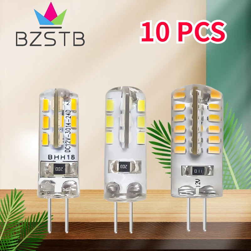 BZSTB 10PCS G4 LED Corn Bulb, DC12V, 1.5W,3W,4W, Full Spectrum, Warm ...