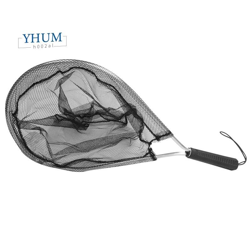 Aluminium Landing Nets Fly Fishing Fish Saver Nylon Knotless Mesh Trout ...