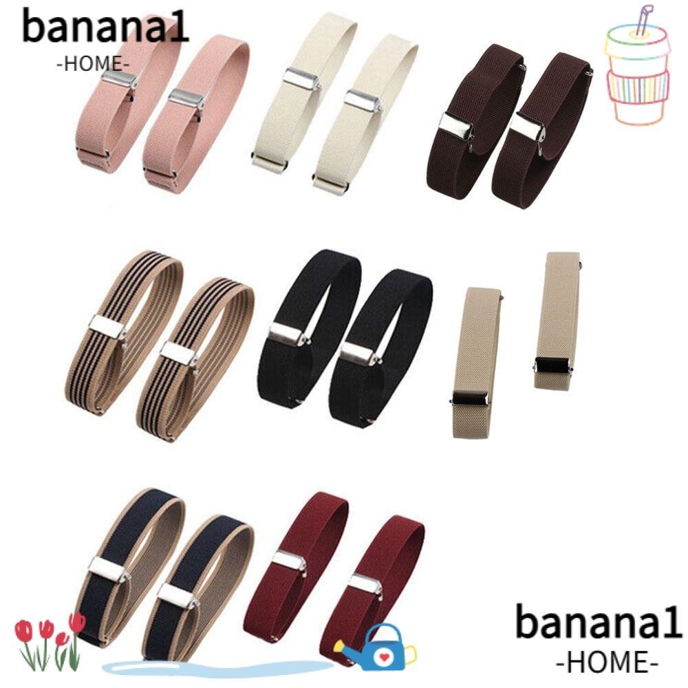 BANANA1 Elastic Arm Band Arm Band Cuffs Shirt Sleeve Loops Adjustable ...
