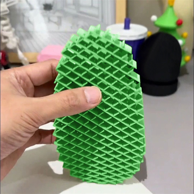 3D Printed Elastic Mesh Worm Big Fidget Toy Stress-Relieving ...