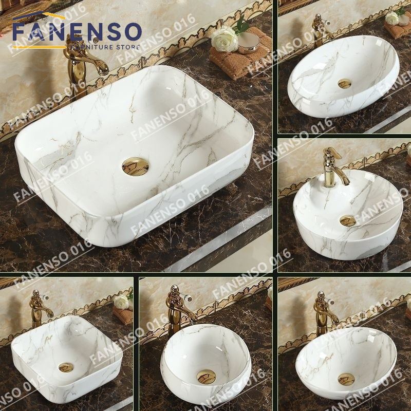 Fanenso Wash Basin Hotel Colored Ceramic Wash Basin European Balcony ...
