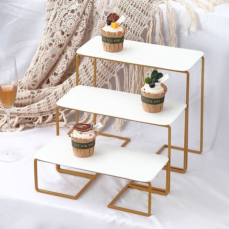 TP-8 srmRetro Golden Dessert Display Stand Paper Cup Dessert Stand ...