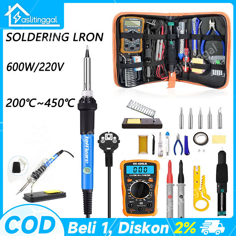 Electric Soldering Iron Adjustable Temperature Soldering Suction Tin ...