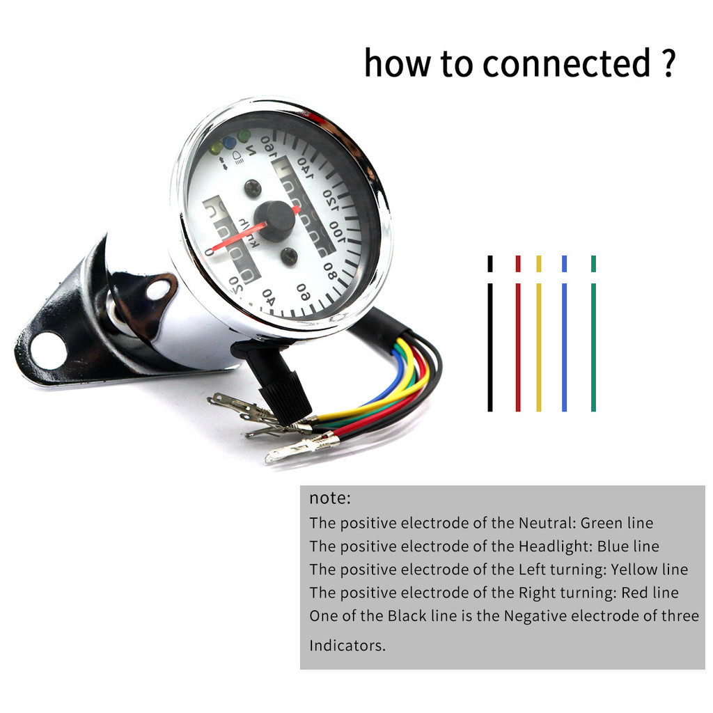 Customized Motorcycle 12V Modified Odometer Retro Odometer Strap ...