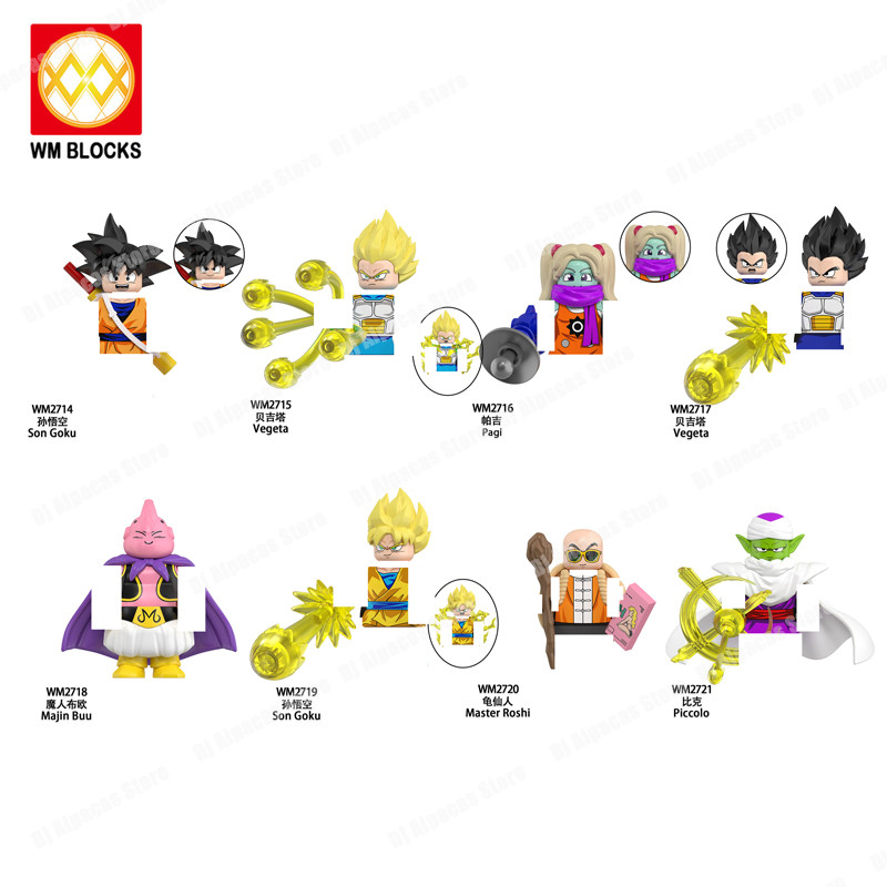 Dragon Ball Piccolo Blocks Vegeta Figures Toy Son Goku Minifigures ...