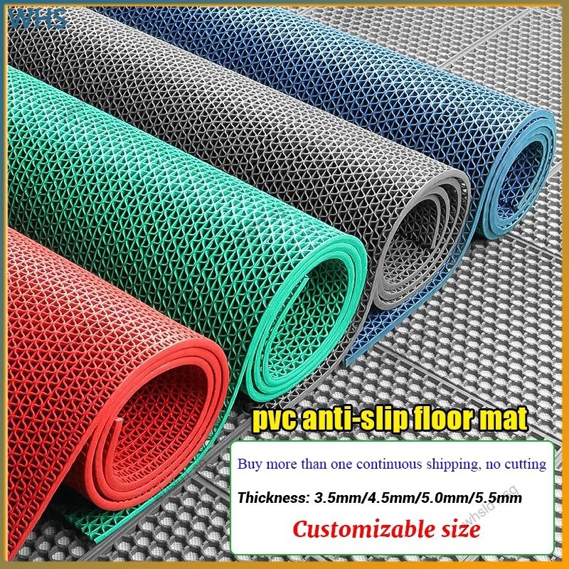 pvc anti-slip mat plastic hollow floor mat swimming gym rubber carpet ...