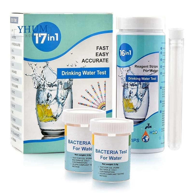 17-In-1 Complete Water Test Kit 100 Strips + 2 Water Testing Kits Water ...