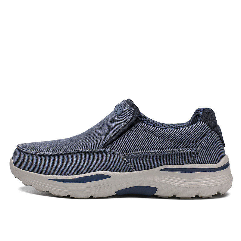 canles deklan Men's Canvas Shoes Plus Size, Casual Slip-On Thick-Soled ...