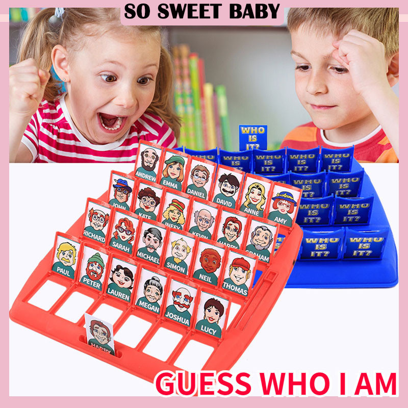 Guess Who Is It Game Board Who Is It Card Games for Family and Kids ...