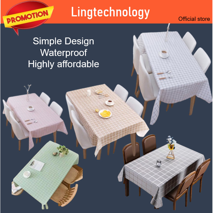 Reusable Table cloth waterproof | Disposable table cover 防油桌布 meja kain ...