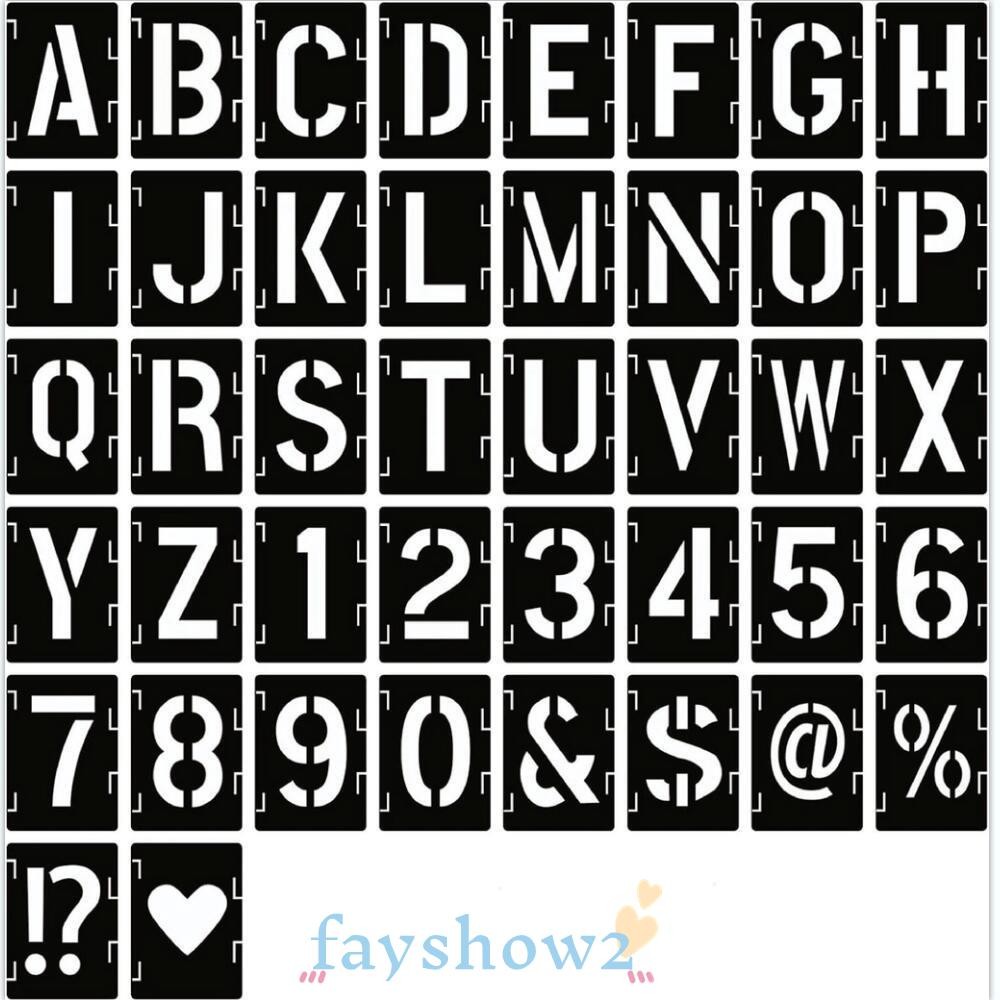 FAYSHOW2 Letter Stencils, Large Alphabet Stencils For Painting, For ...