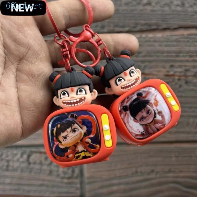 HUBERT Ne Zha 2 Flashing Keyring, Anime Movies NeZha2 Character Ne Zha ...