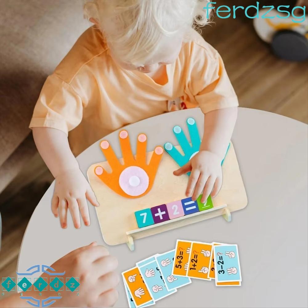 JENNIFERDZSG Kids Montessori Toys, Colorful DIY Finger Counting Math ...