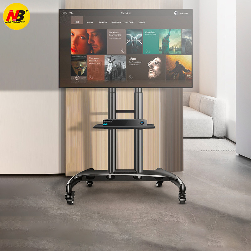 TV Stand Floor-Mounted Movable with Wheels Integrated Machine Stand ...
