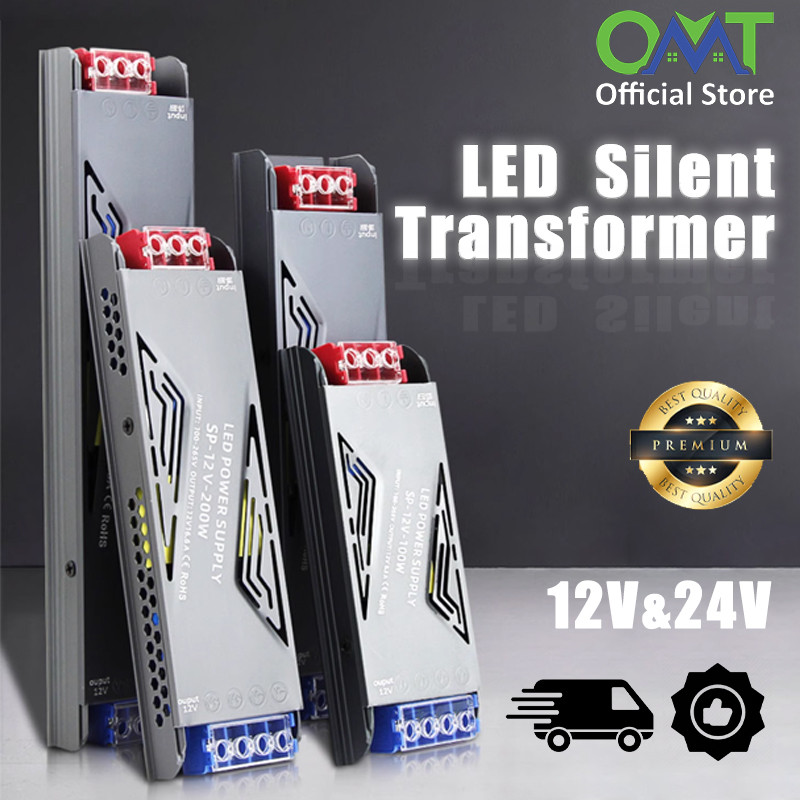 Premium Slim 12V 24V LED Driver Strip Cove Light Super Slim Ultra Thin ...