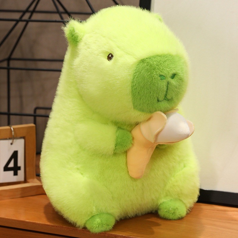 Influencer Creative Non-Anxious Capybara Doll Plush Toy Banana Capybara ...